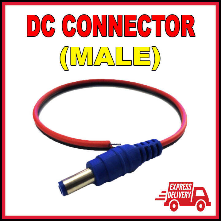 DC Power male connector head adaptor for CCTV Camera Use | Lazada