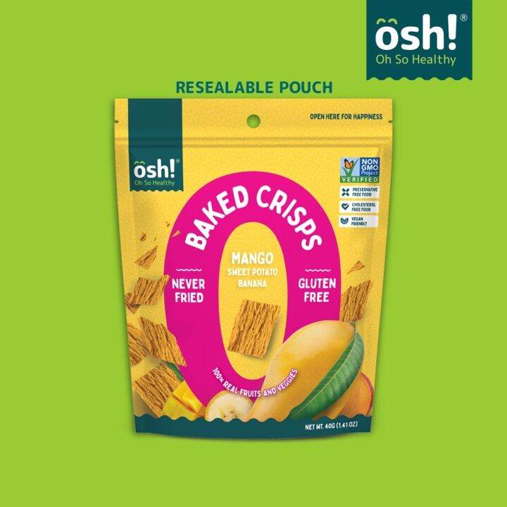 Hot lpbg77 OSH! Mango Sweet Potato Banana Fruit Crisps 40g | Lazada PH
