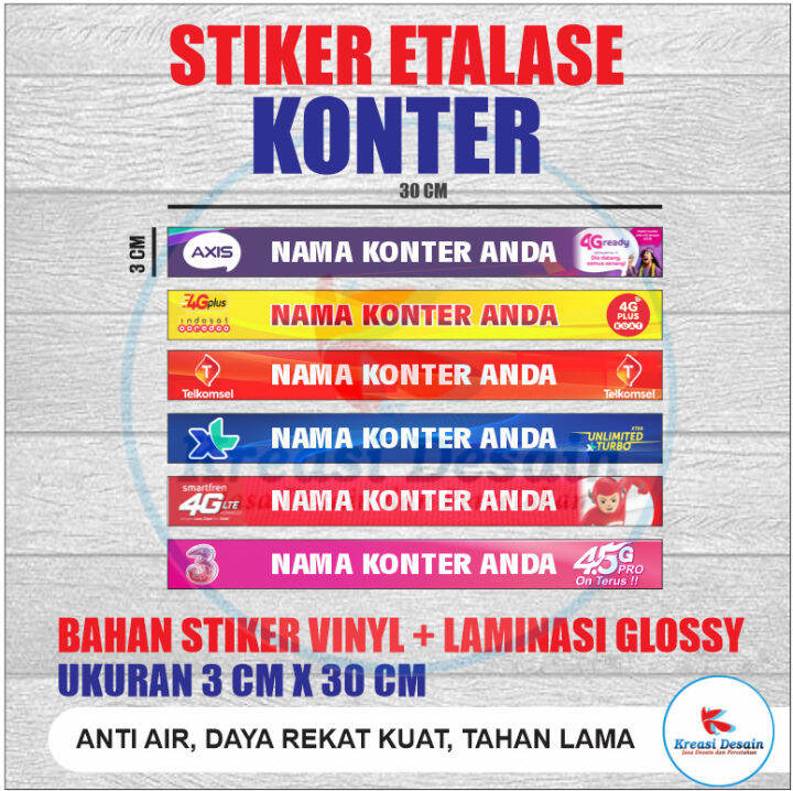 STIKER ETALASE KONTER | Lazada Indonesia