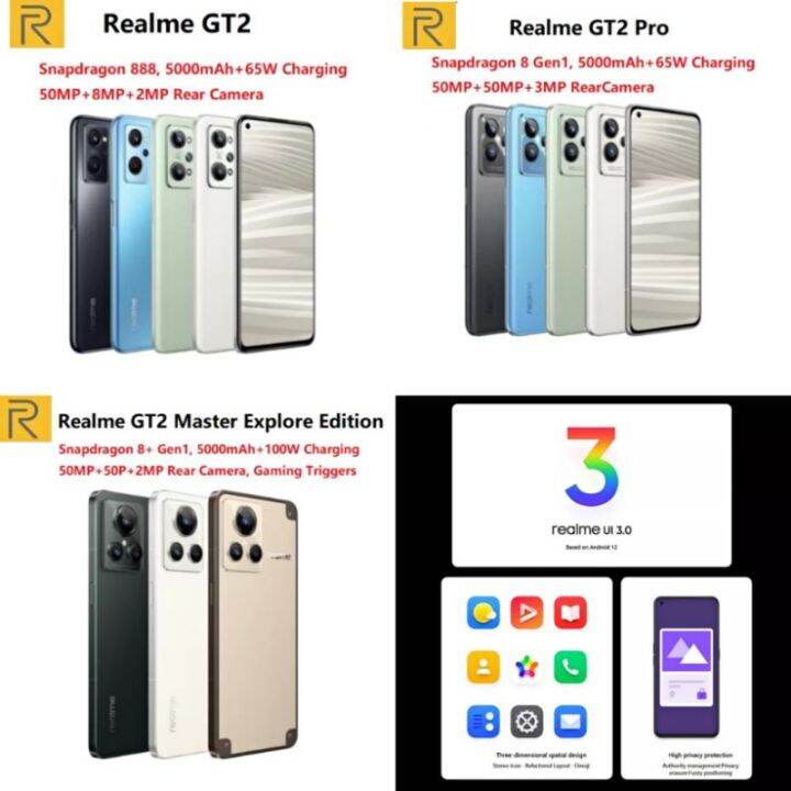 Realme GT 2 / Master Explore / GT2 Pro 5G Smartphone No COD | Lazada PH