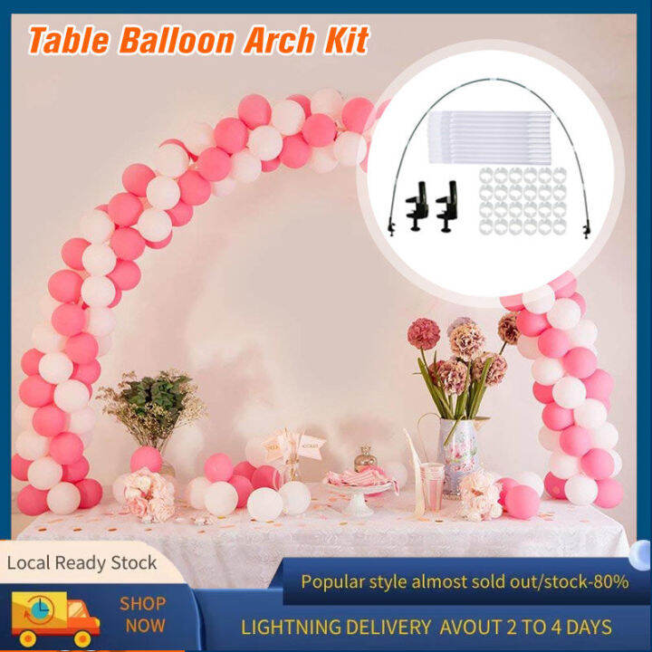 Table Balloon Arch Kit Party Backdrop Decoration Tool with High ...