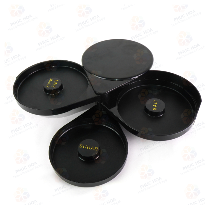 Hộp viền muối đường - Khay xếp tầng đựng muối, đường, chanh pha chế ...