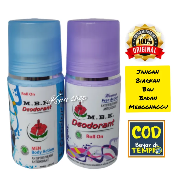[ks] - MBK Deodorant Roll On Pria Wanita Ukuran 40ml Original ...