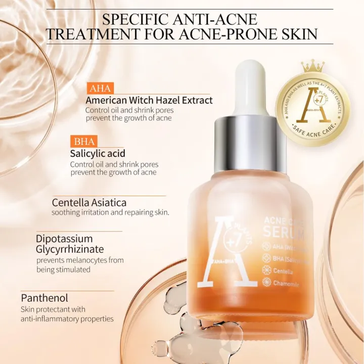 Premiere Beaute Glow Acne Care Serum 30ml Semua Jenis Kulit Perawatan ...