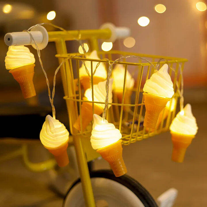 LED Ice Cream Lights String Children's Room Restaurant Decoration ...