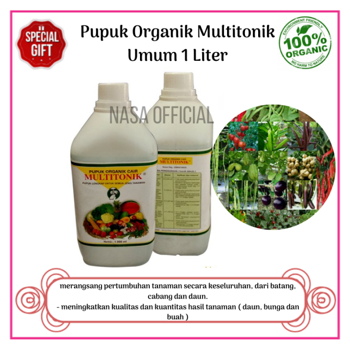 Pupuk Organik Multitonik Umum 1 Liter / merangsang pertumbuhan tanaman ...