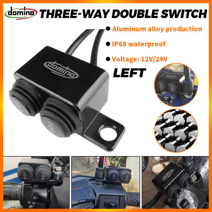 E&M Domino Dual 3ways Switch Side Mirror Mount Mini Driving Light Left ...