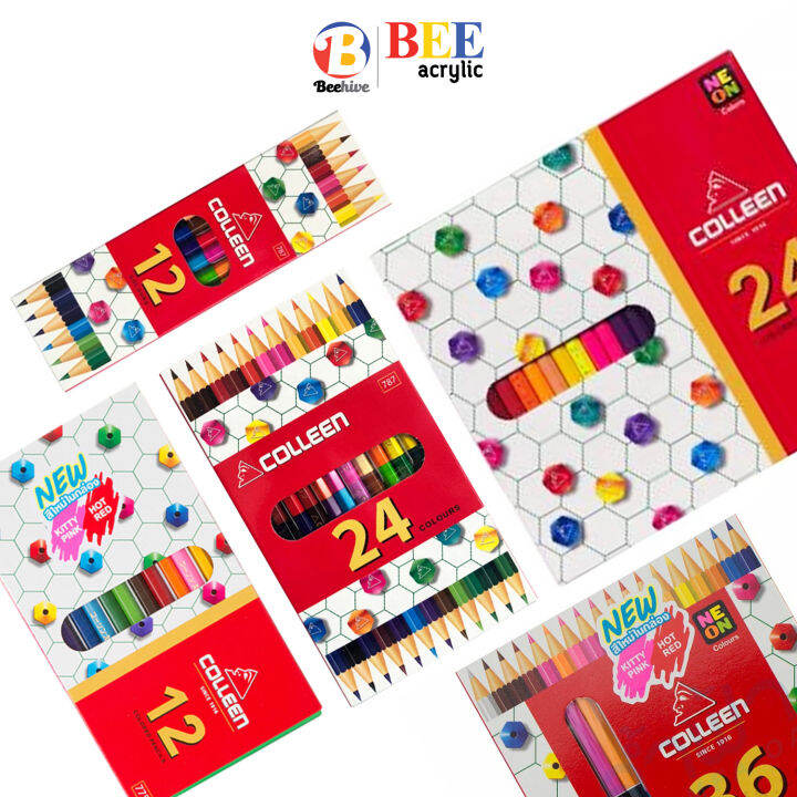 สีไม้คอลลีน Colleen สีไม้ ดินสอสี Color Pencil 1 กล่อง | Lazada.co.th