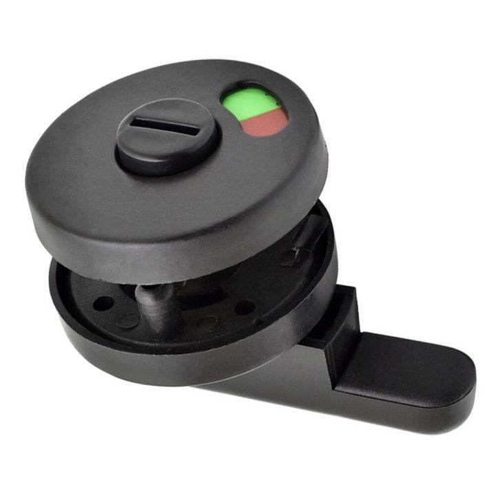 Universal Black Privacy WC Plastic Latch Vacant Engaged Door Lock ...
