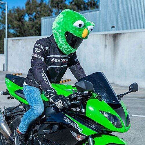 Helmet Motorcycle Cover Plush Fullface Helmet Sesame Street ELMO Funny ...