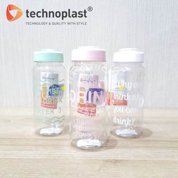 TECHNOPLAST Quotes Sport Bottle / Botol Minum Kata-Kata Kreatif 670ml ...