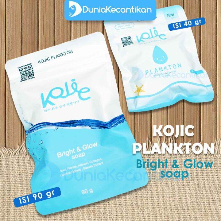 Kojic Plankton Bright & Glow Soap Sabun Wajah Kojie Original Indonesia ...