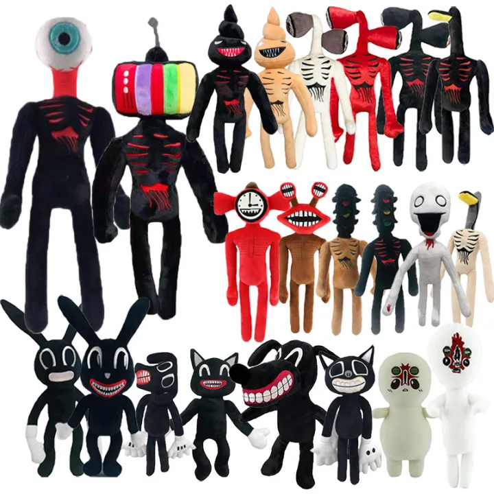 อะนิเมะขายดีไซเรนหัวของเล่นตุ๊กตานุ่มๆสีขาวสีดำ Sirenhead ตุ๊กตาตุ๊กตา ...