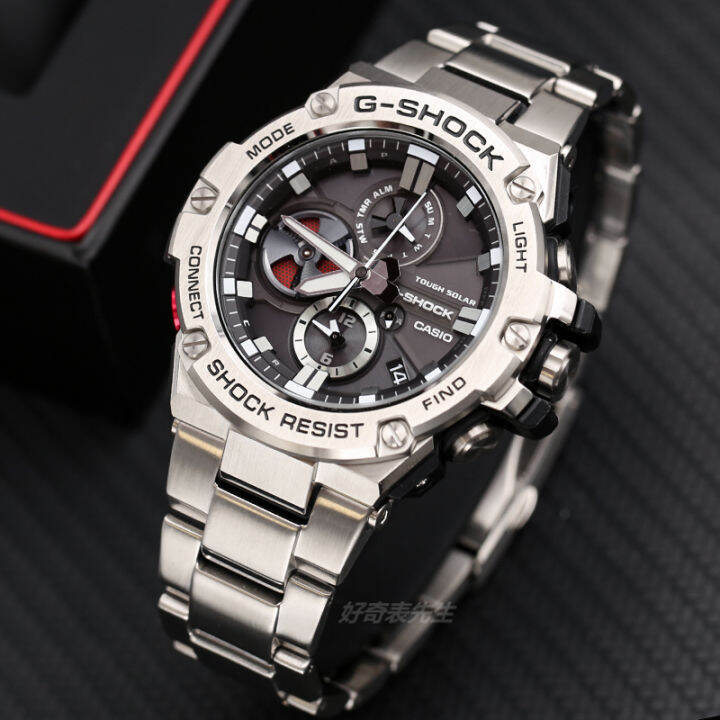 Casio G-STEEL Heart of Steel Photokinetic Bluetooth Watch Male GST-B100 ...