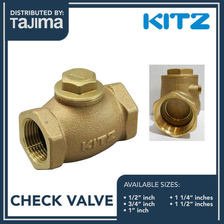 Kitz Japan Brass Swing Check Valve AKR 125 psi | Lazada PH