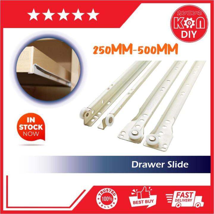 KNN-DIY Heavy Duty Furniture Drawer Slide Roller Runner Rail /LACI ...
