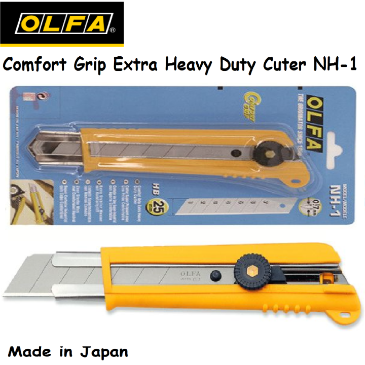 Olfa NH-1 Heavy Duty Cutter Comfort Grip Anti Slip 25mm Made in Japan | Lazada