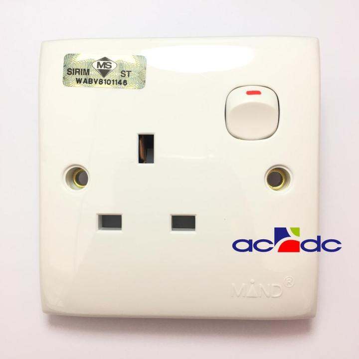 MIND 13A 1G SWITCH SOCKET OUTLET FLUSH 2K131 | Lazada