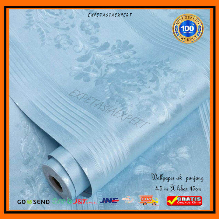 Wallpaper Dinding Mewah Putih Salur Berbagai Motif Dan Warna Lainnya ...