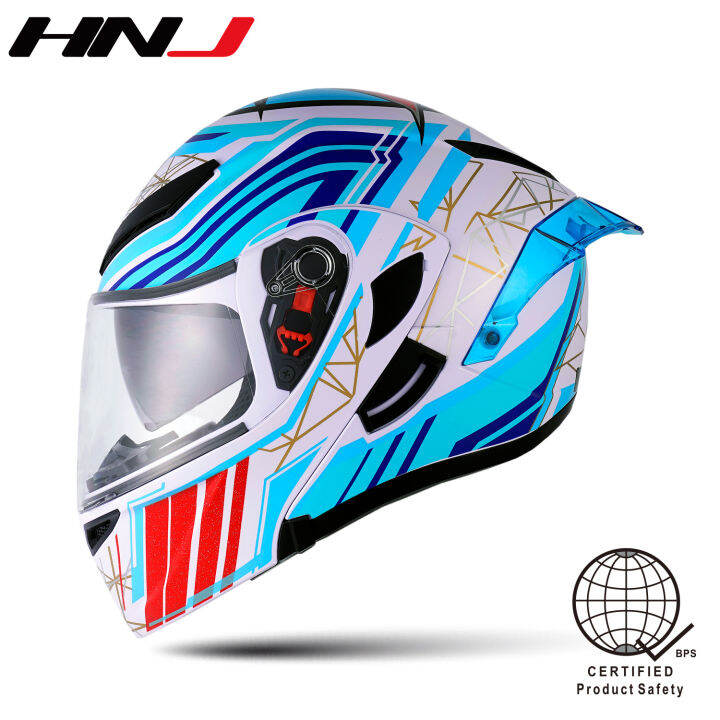 HNJ 852 Open face motorcycle helmet Dual Visor Modular motor helmets ...