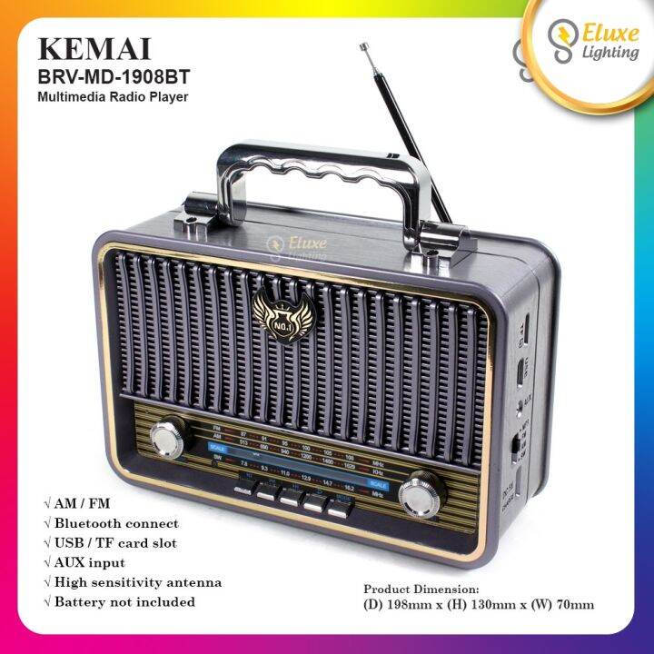 KEMAI MD-1908BT MULTIMEDIA RADIO PLAYER | Lazada