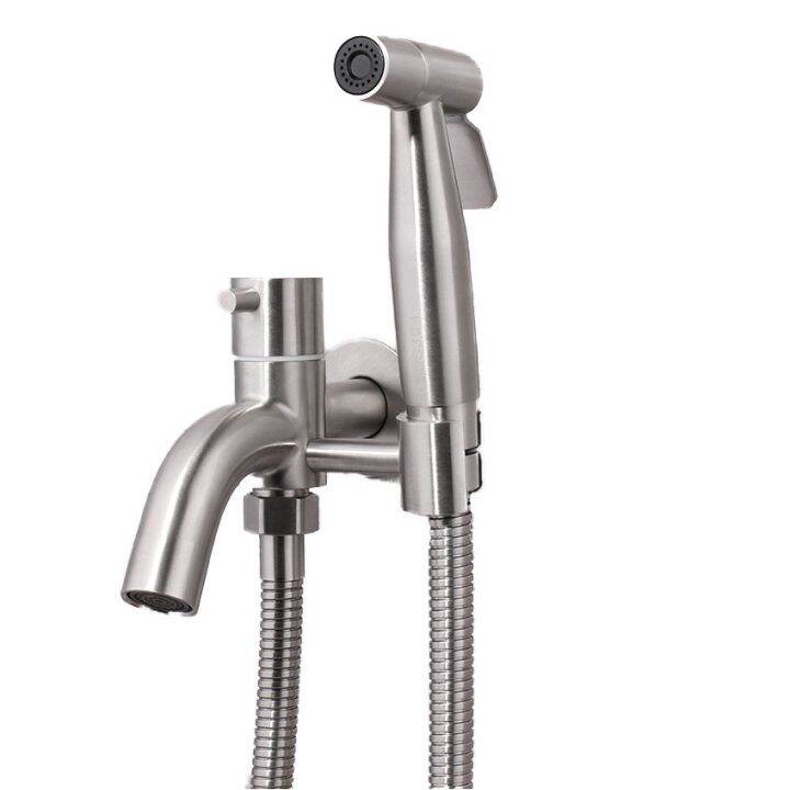 STAINLESS STEEL HAND BIDET SET WITH TWO WAY TAP / HAND HELD BIDET SET ...