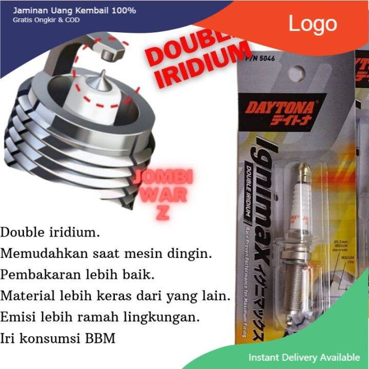 BUSI DOUBLE IRIDIUM DAYTONA VARIO 160 PCX 160 ADV 160 CBR250RR XMAX 250 PCX160 HYBRID NEW NINJA ...