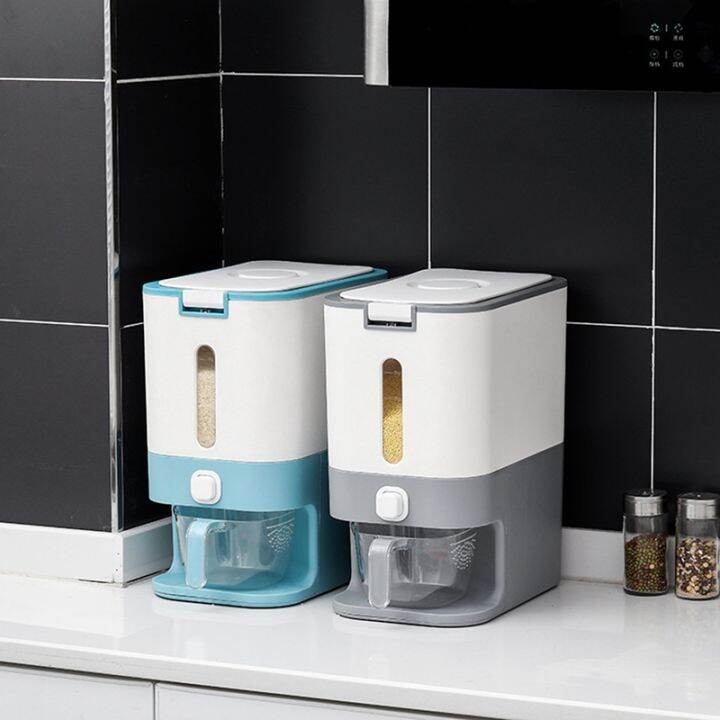 Automatic Rice Dispenser Large Grain Container Storage with Lid ...