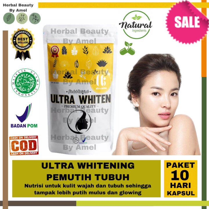 ULTRA WHITENING COD 30 KAPSUL Pemutih badan seluruh tubuh dan wajah ...