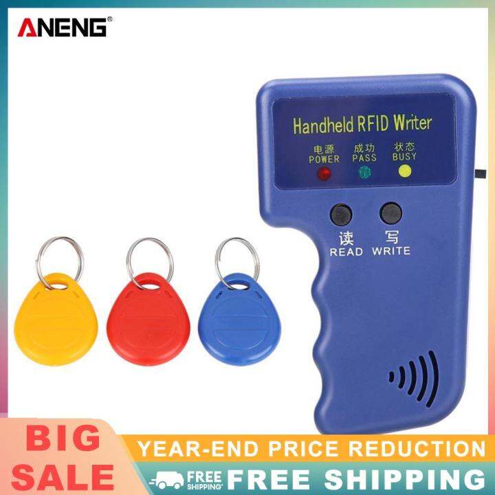 Handheld 125KHz RFID Duplicator Key Copier Reader Writer ID Card ...