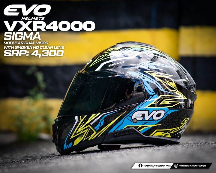 EVO VXR-4000 SIGMA MODULAR BLUE FLOU WITH FREE CLEAR LENS | Lazada PH