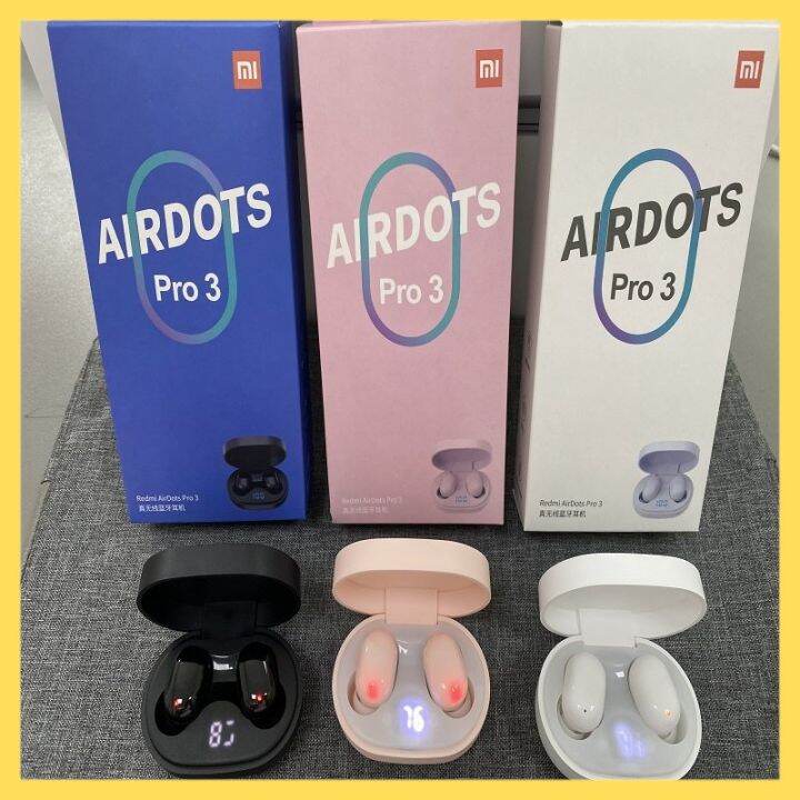 ชุดหูฟังบลูทูธไร้สาย หูฟัง Redmi Airdots 3 กันน้ำ ตัดเสียงรบกวน ...