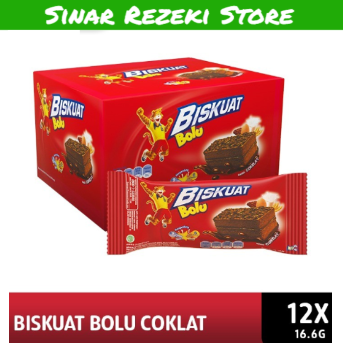 Biskuat Bolu Cokelat 16 gr [1 Box Isi 12 pcs] | Lazada Indonesia