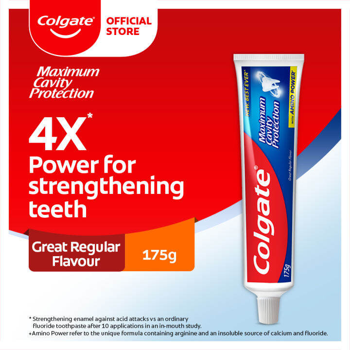 Colgate Maximum Cavity Protection Great Regular Flavour Toothpaste 175g ...
