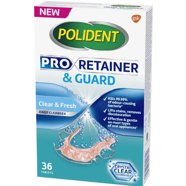 Polident Pro Retainer & Guard Cleanser 36's | Lazada
