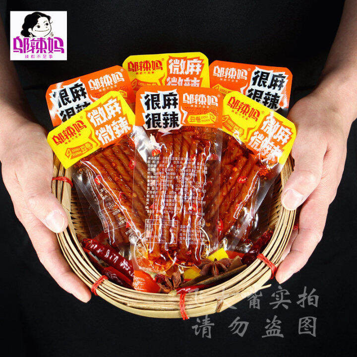 Spicy strips, acacia rolls, bean gluten, bean curd, dried snacks, spicy ...