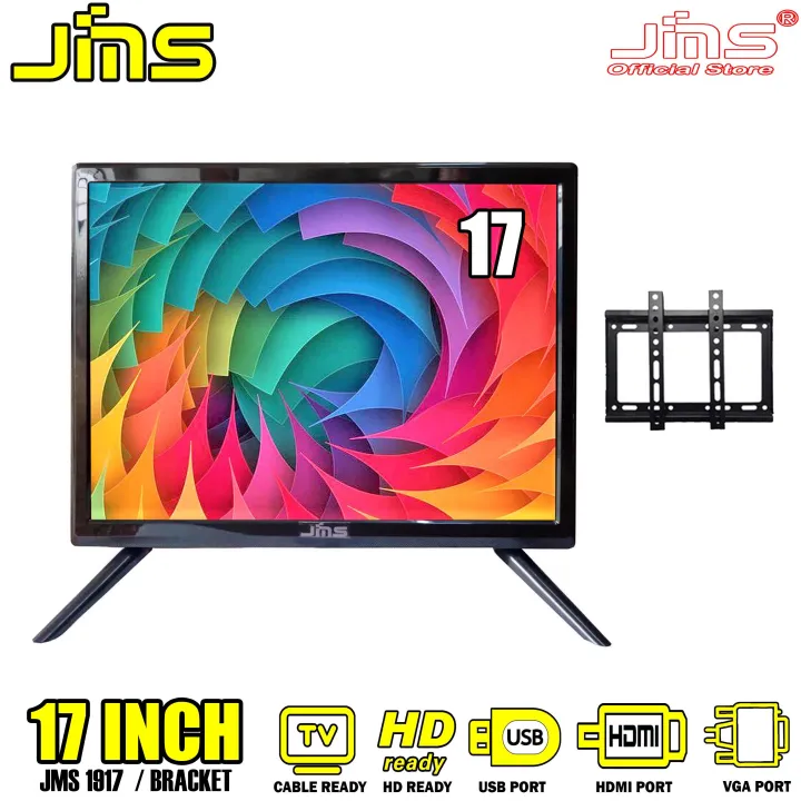 JMS 17 Inch Full HD LED TV LED-1917 Free Wall Bracket N | Lazada PH