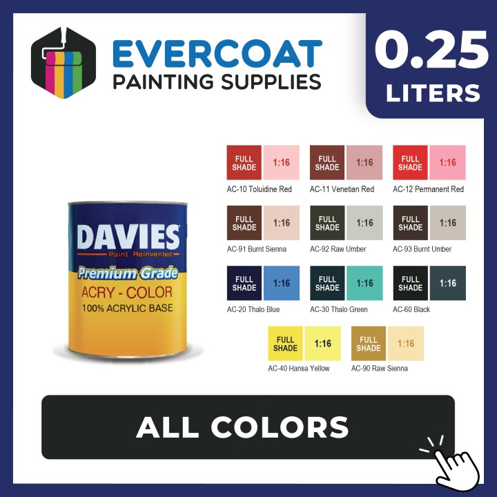 Davies Paints Acry-Color 250ML | Lazada PH