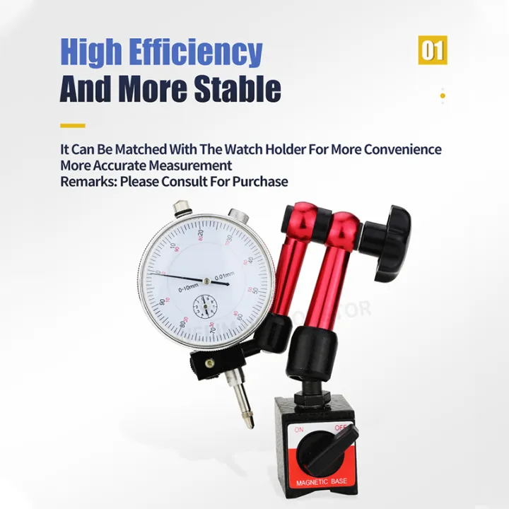 Dial Indicator Magnetic Holder Dial Gauge Magnetic Stand Base ...