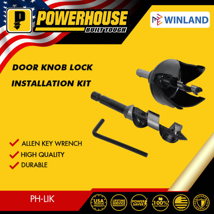 POWERHOUSE by Winland Door Knob Lock Installation Kit for Fixing Doors ...