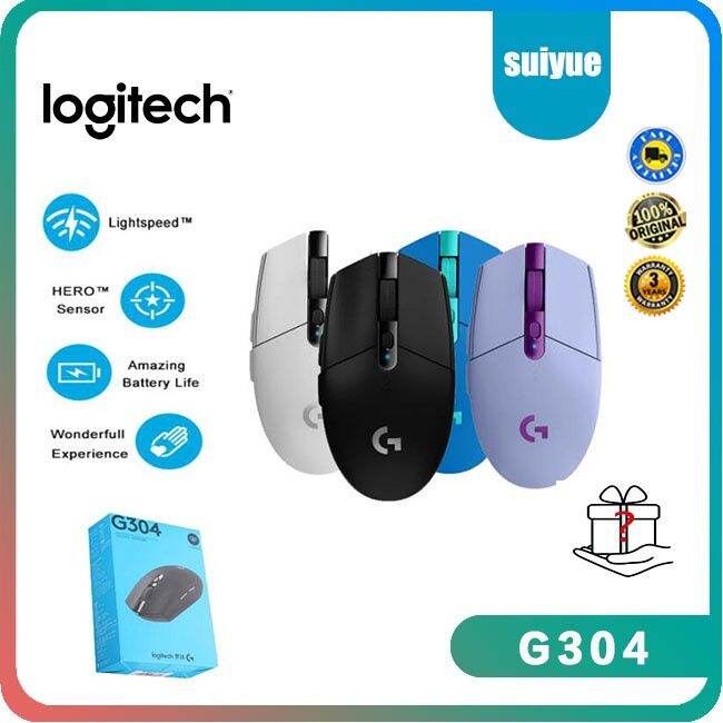 Logitech G304 Lightspeed Wireless Gaming Mouse With Hero 12K Sensor (เมาส์เกมมิ่งไร้สาย) fgj ...