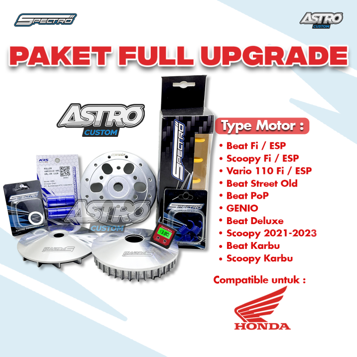 Full Upgrade CVT Genio / Scoopy 2021 / BeaT Deluxe Spectro | Lazada Indonesia