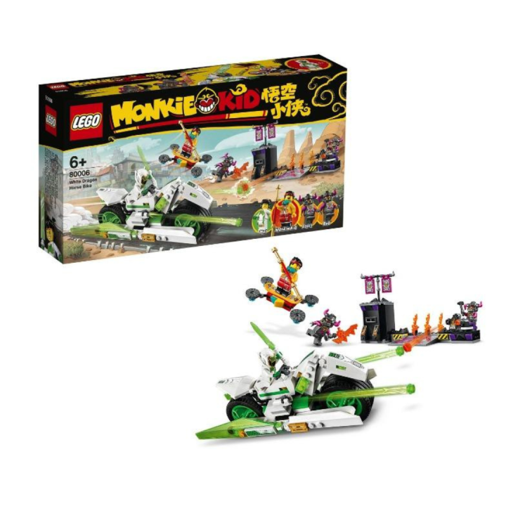 [ DING DONG Parcel ] 80006 LEGO Monkie Kid White Dragon Horse Bike | Lazada