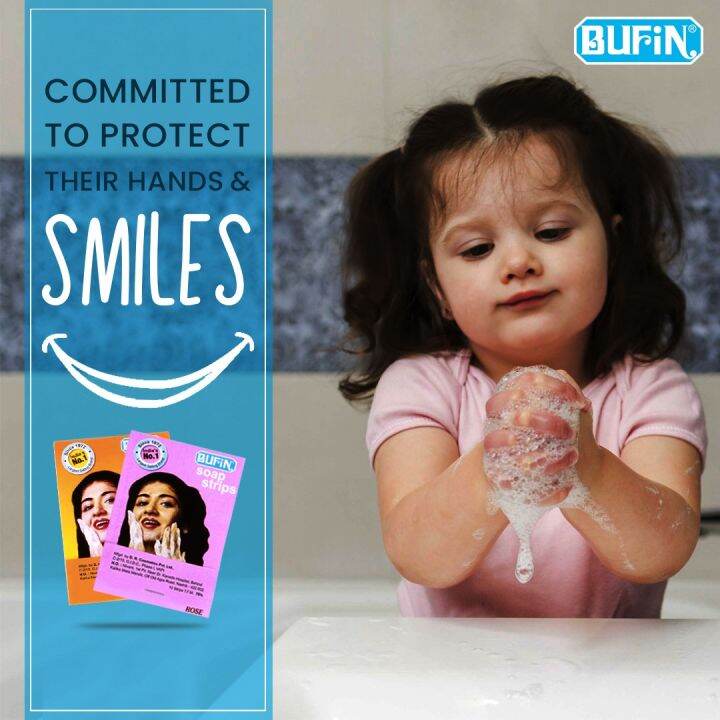 Bufin Soap Strip สบู่แผ่นล้างมือ ล้างหน้า เพื่อความสะอาด ขนาดพกพา ใช้ ...