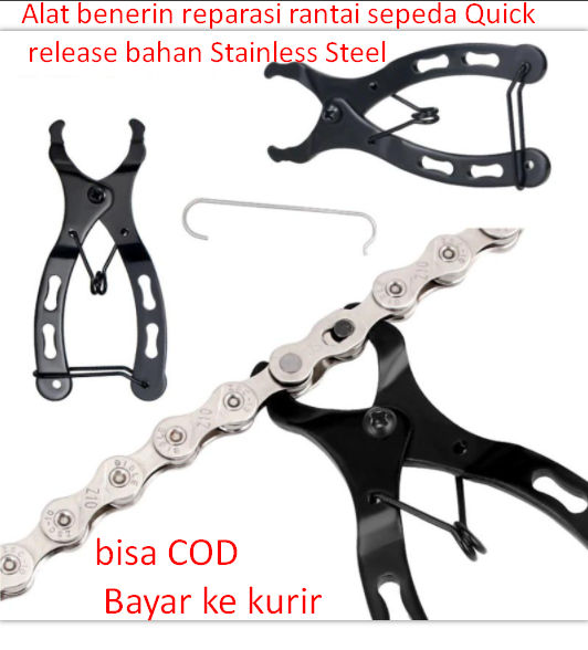 Alat benerin reparasi rantai sepeda Quick release bahan Stainless Steel ...
