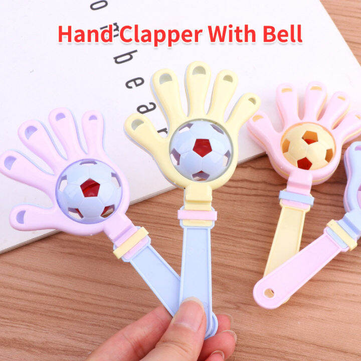 【1-3Days Delivery】Funny Hand Clapper With Bell Kids Toddler Cheer-up ...