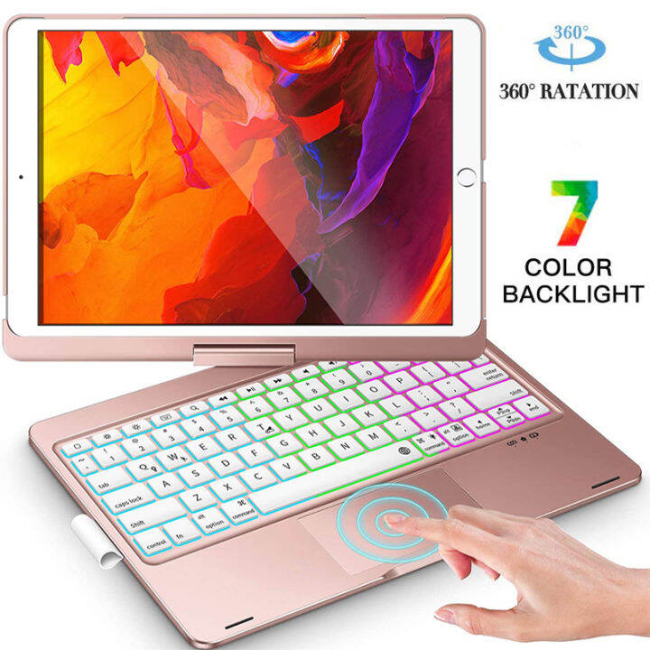 Touchpad Keyboard Case For 10.2 7th 8th 9th gen Wireless Bluetooth ...