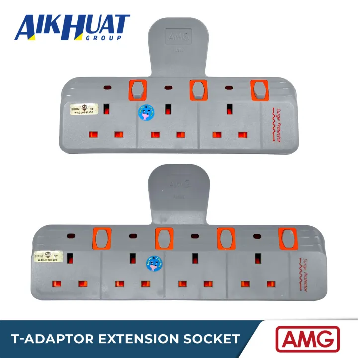 GongNiu 3 Pin Extension Socket Lightning & Surge Protection Special 2 ...