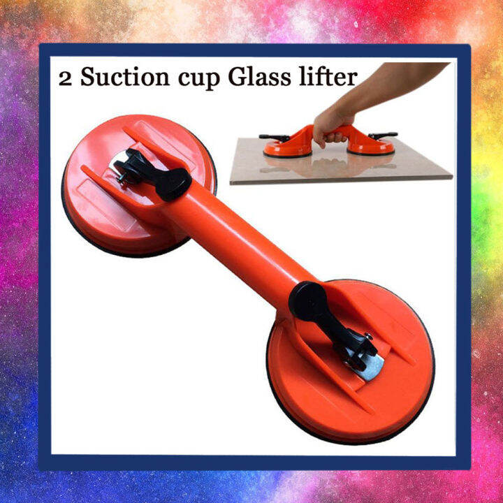 Heavy duty 2 Suction Cup Glass Lifter for Glass Tiles Mirror Granite ...