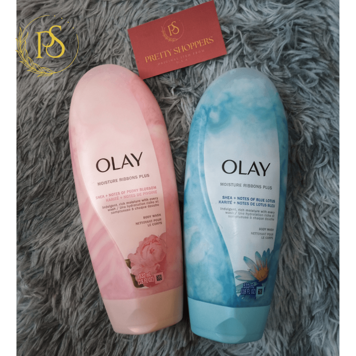 Imported® OLAY Moisture Ribbons Plus Body Wash (532ml) | Lazada PH